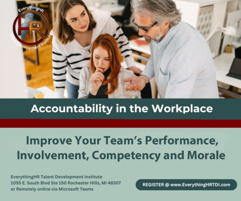 Accountability in the Workplace » EverythingHR Talent Development Institute